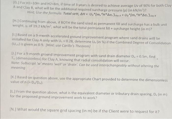 Diagram for the Question Two soft clay layers A and B | Chegg.com