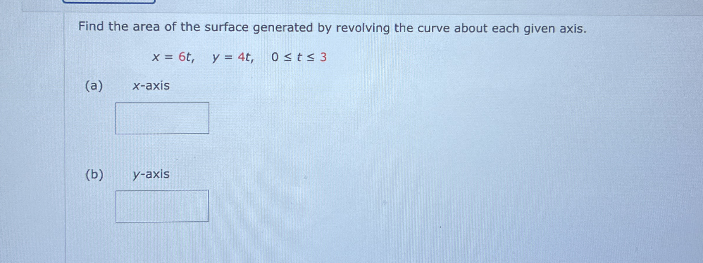 Solved Find the area of the surface generated by revolving | Chegg.com