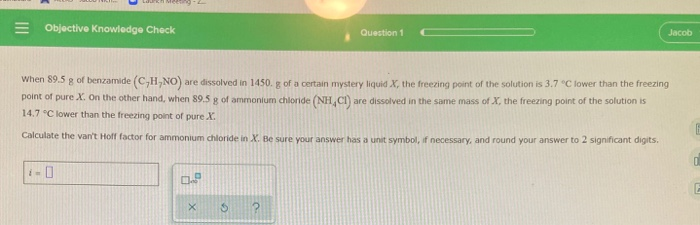 Solved = Objective knowledge Check Question 1 Jacob When | Chegg.com