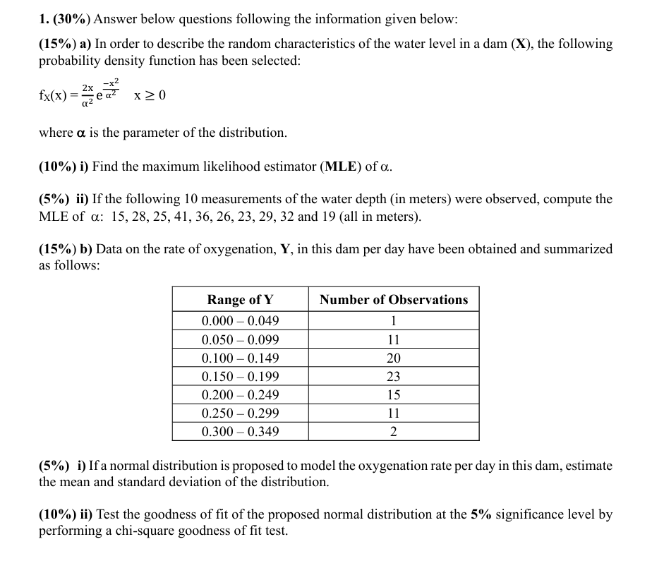 Solved (30%) ﻿Answer below questions following the | Chegg.com
