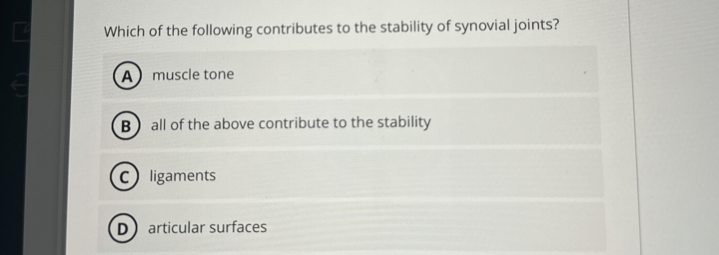Solved Which of the following contributes to the stability | Chegg.com
