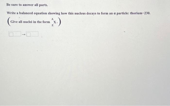 Solved Be sure to answer all parts. Write a balanced | Chegg.com
