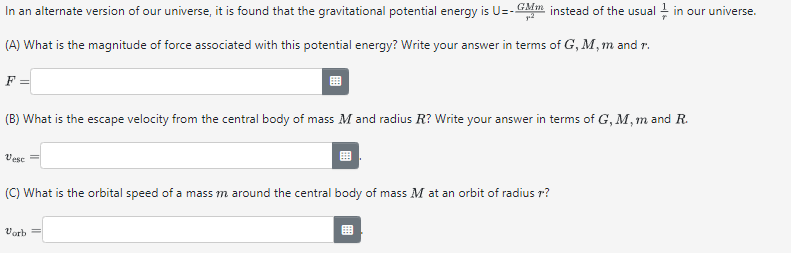 In an alternate version of our universe, it is found | Chegg.com