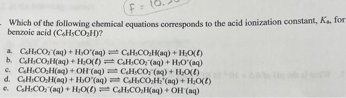 Solved Which of the following chemical equations corresponds | Chegg.com
