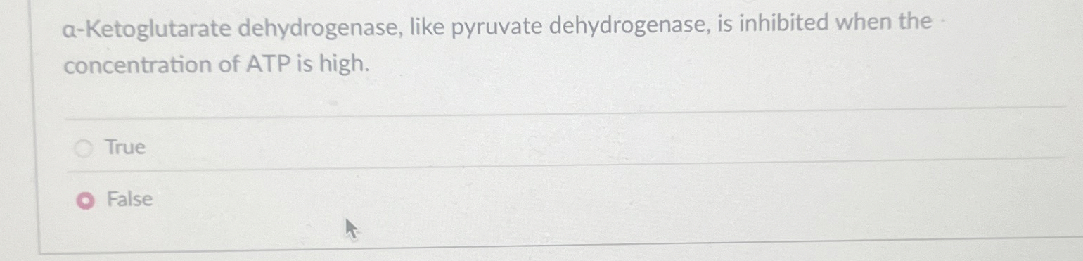 Solved a-Ketoglutarate dehydrogenase, like pyruvate | Chegg.com