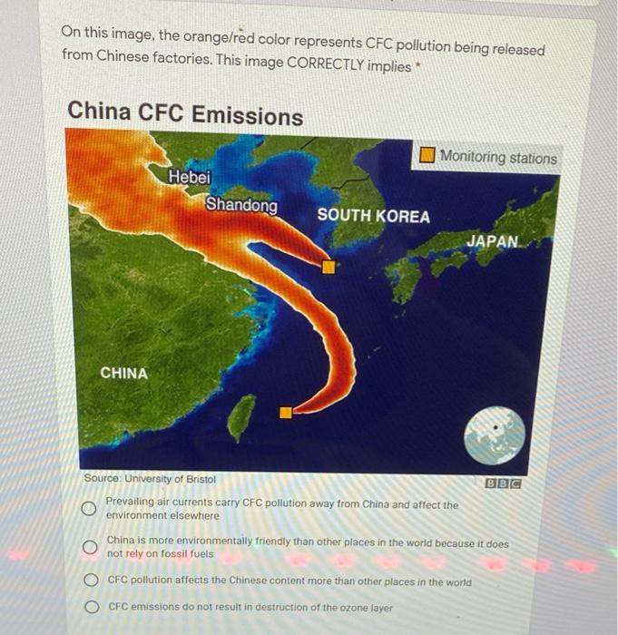 Solved On this image, the orange/red color represents CFC | Chegg.com