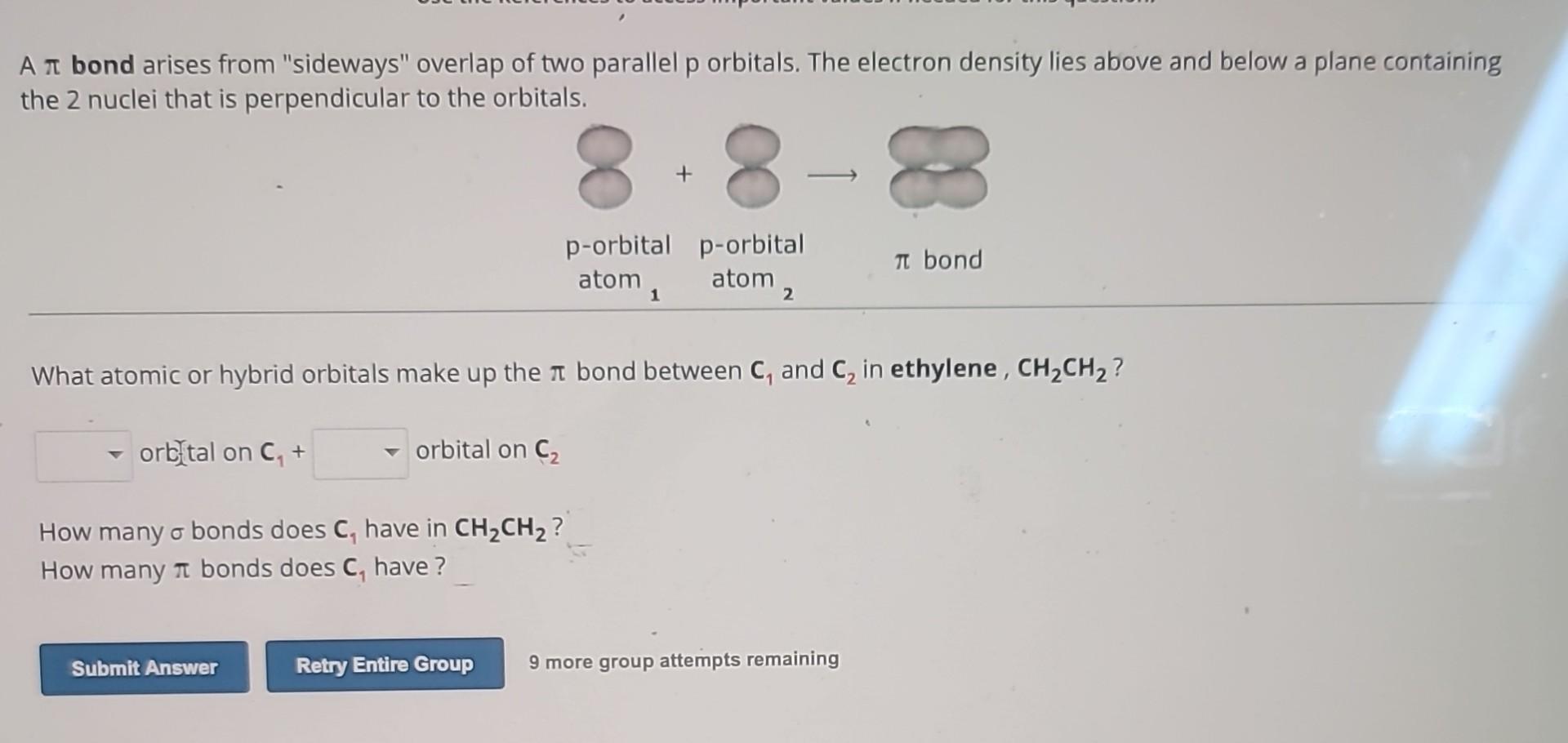 Solved A bond arises from "sideways" overlap of two parallel | Chegg.com