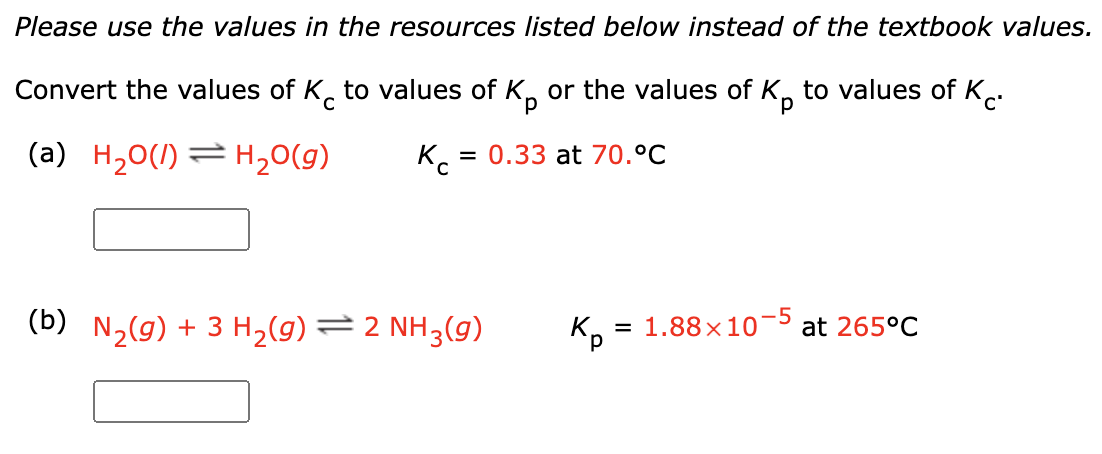 Solved Please use the values in the resources listed below | Chegg.com