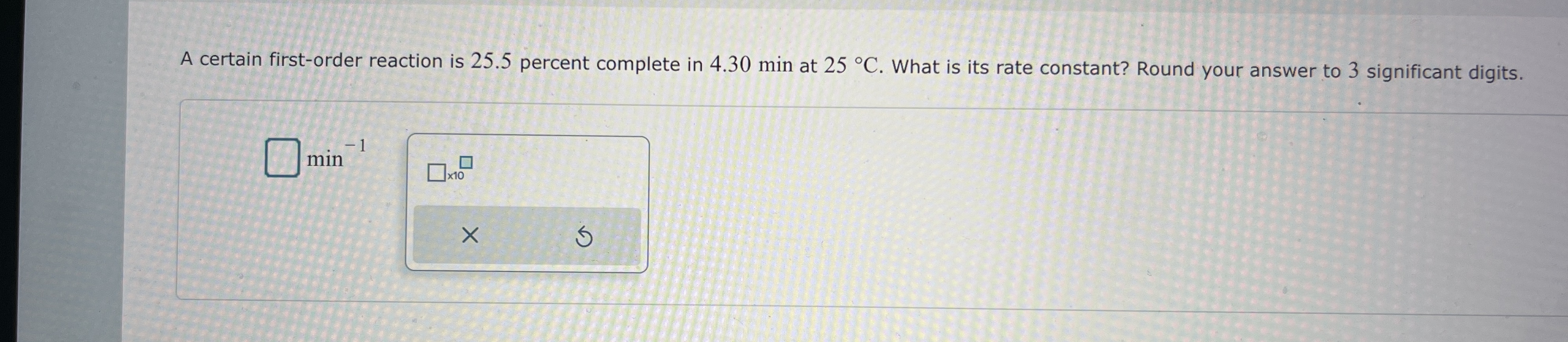 Solved A certain first-order reaction is 25.5 ﻿percent | Chegg.com