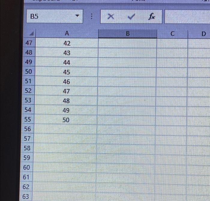 Solved In cell B5, calculate the probability of there being | Chegg.com