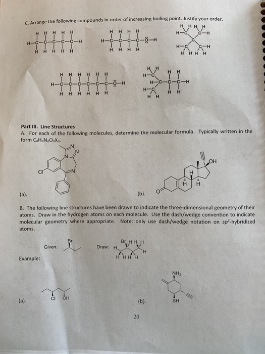 Solved Arrange the following compounds in order of | Chegg.com