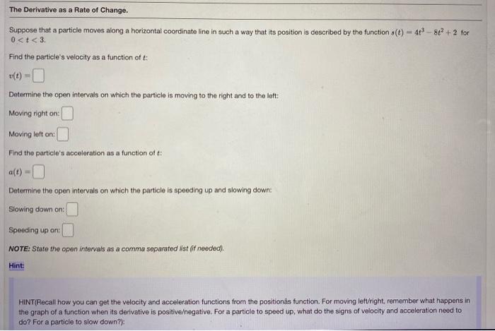 Solved Suppose that a particle moves along a horizontal | Chegg.com