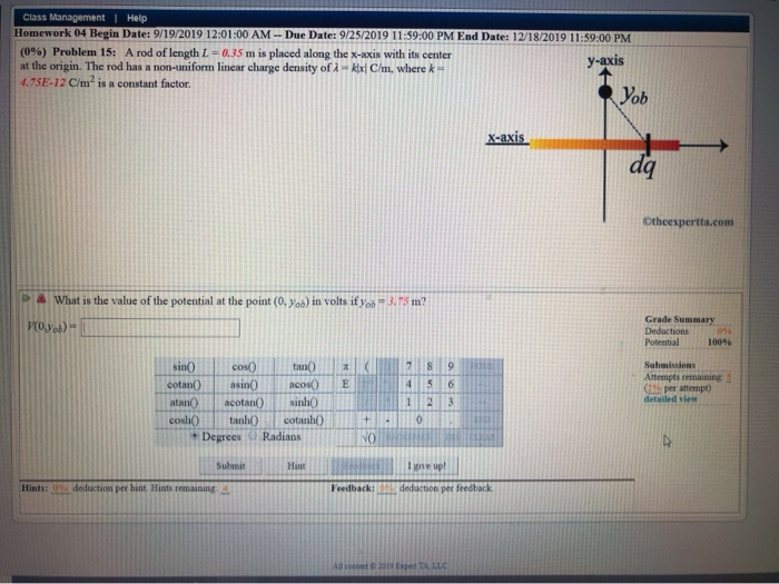 Solved Class Management | Help Homework 04 Begin Date: | Chegg.com