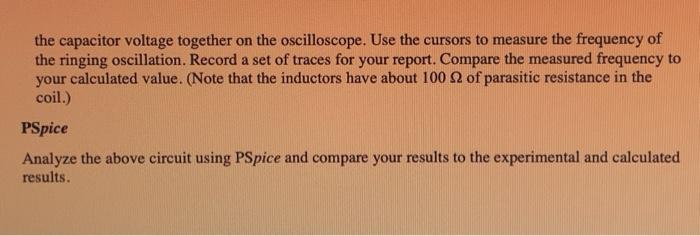 Solved Procedure Build the circuit shown in Fig 1. The | Chegg.com