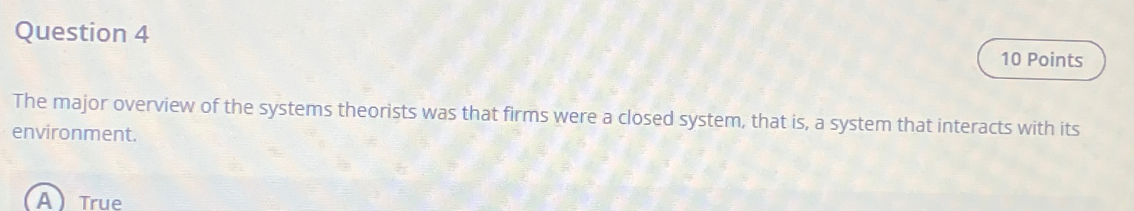 Solved Question 4The major overview of the systems theorists | Chegg.com