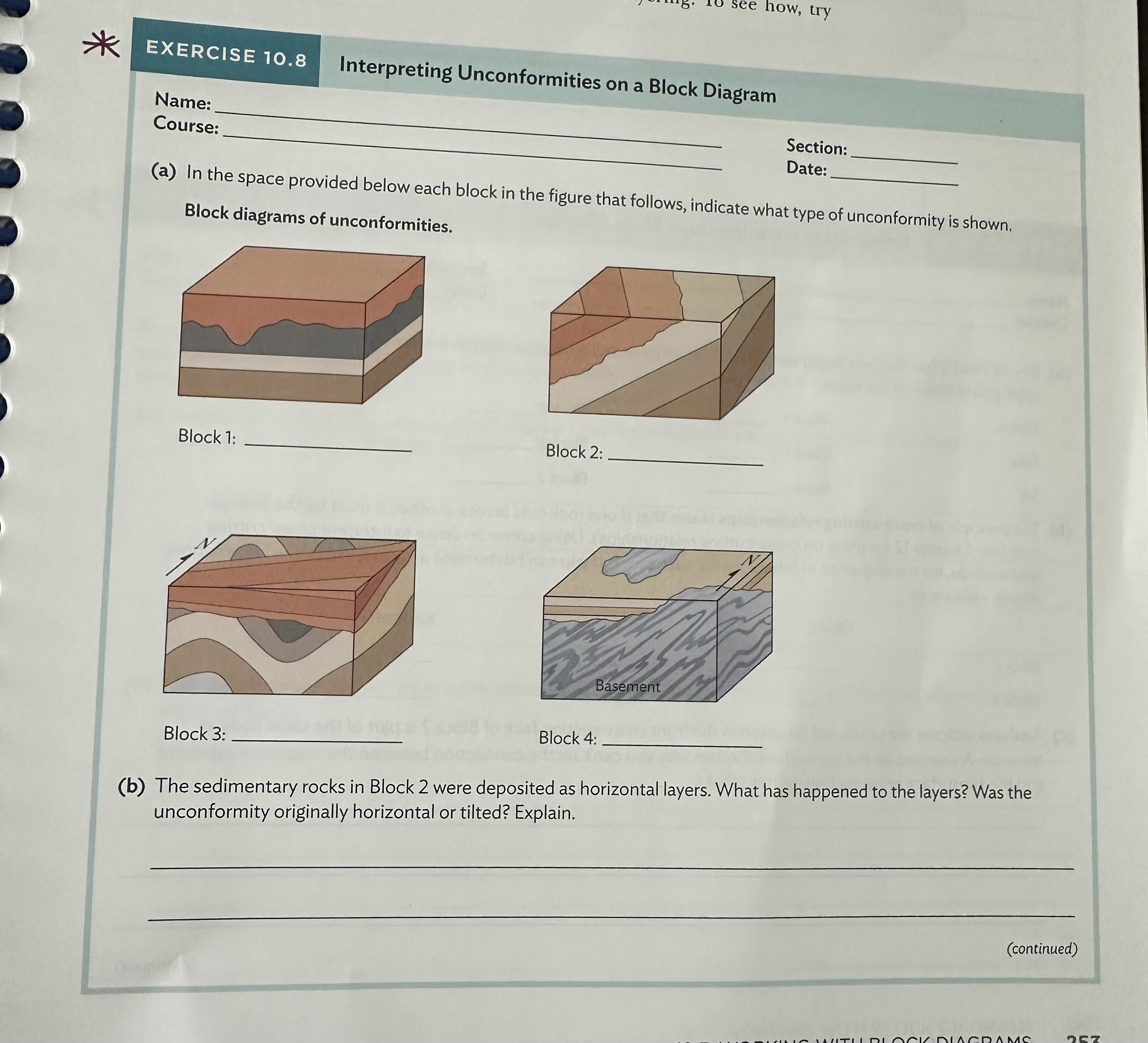 Solved (a) ﻿In the space provided below each block in the | Chegg.com
