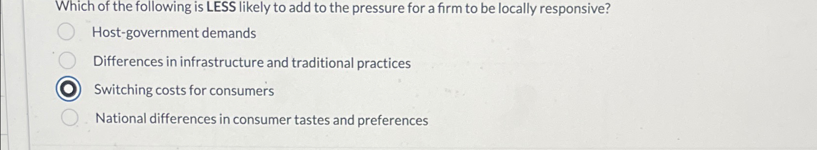 Solved Which of the following is LESS likely to add to the | Chegg.com