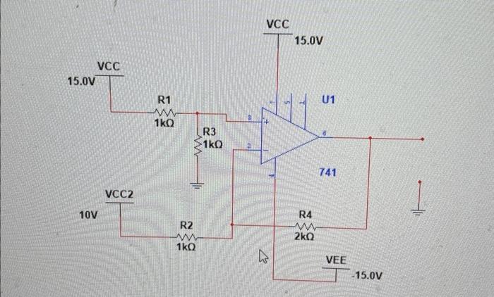 Solved for the following circuit, what is the output voltage | Chegg.com