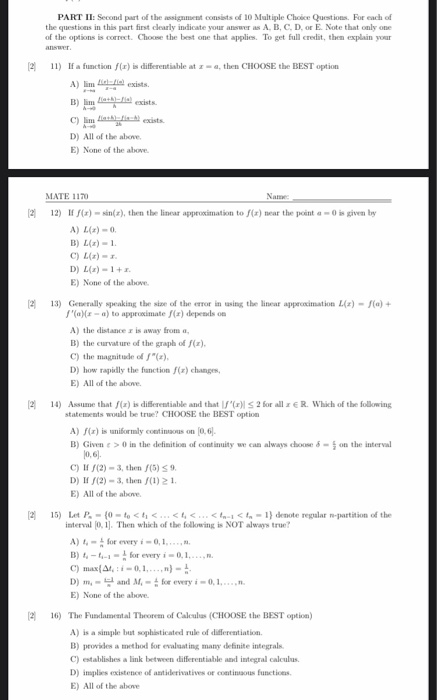 Solved PART II: Second part of the assignment consists of 10 | Chegg.com