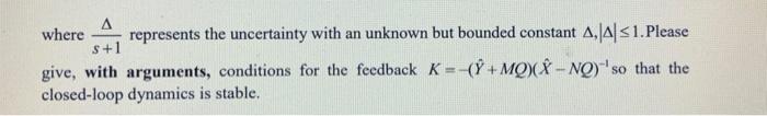 Fig. 2: A feedback control loop Given the feedback | Chegg.com