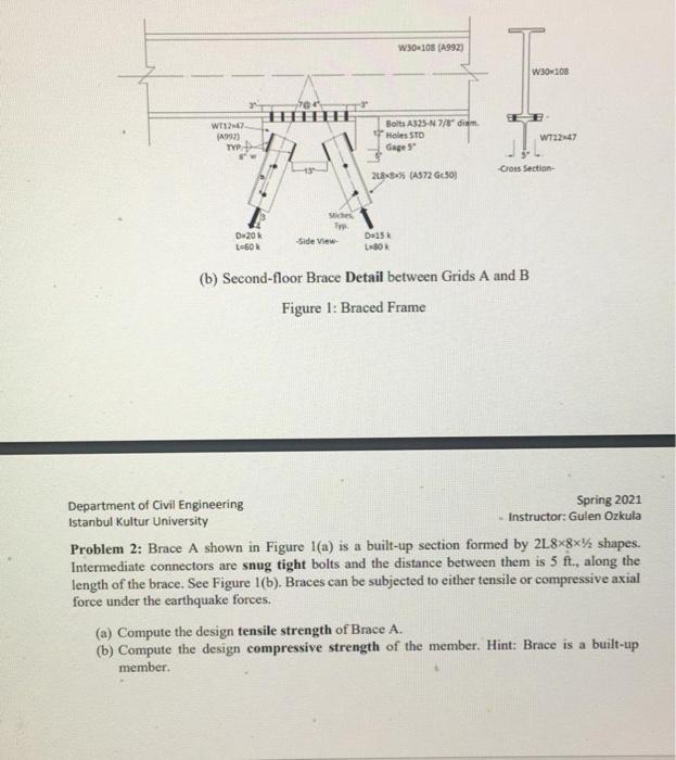 Solved CE 6103: Steel Structures Final The four-bay, | Chegg.com