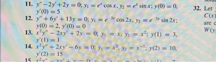 Solved In Problems 1 through 16, a homogeneous second-order | Chegg.com