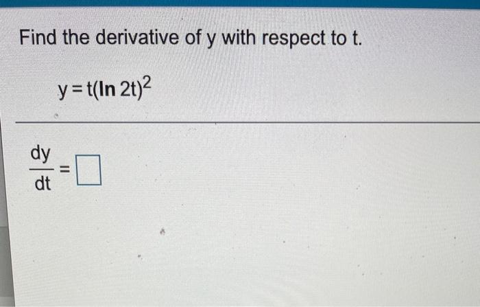 Solved need help with this ln derivative. if you can explain | Chegg.com