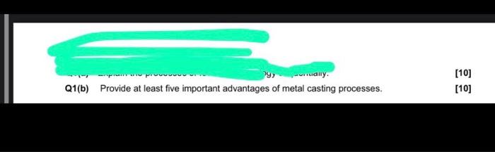 Solved W Mive rrually [10] [10] Q1(b) Provide at least five | Chegg.com