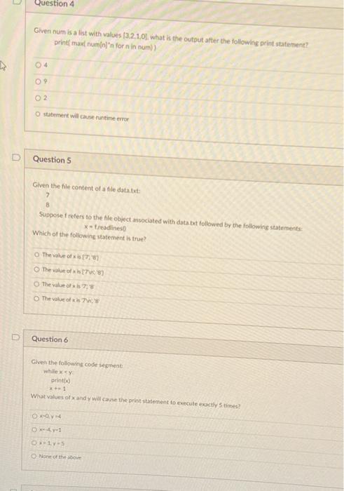 Solved Given num is a list with values {3.2,1.01, what is | Chegg.com