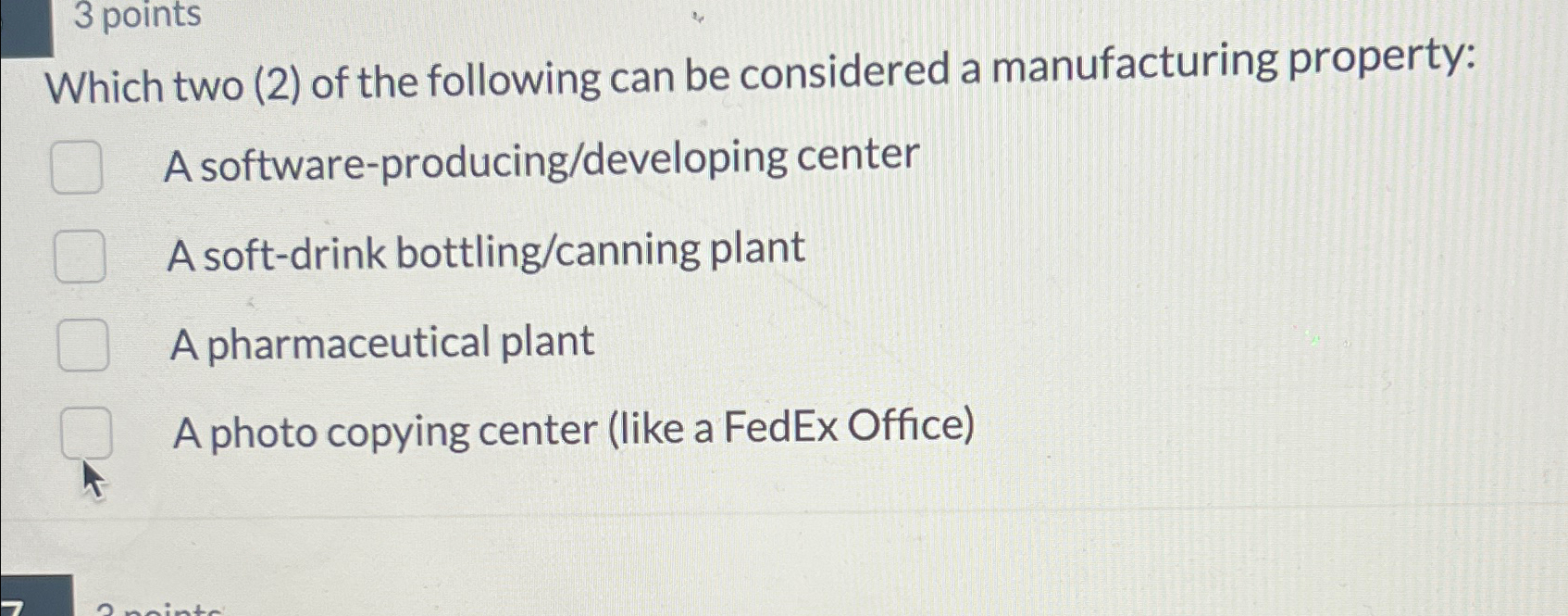 Solved 3 pointsWhich two (2) of the following can be | Chegg.com Solved 3 pointsWhich two (2) of the following can be | Chegg.com
