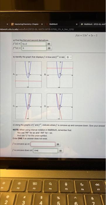 Solved f(x)=x2+3−2 a) Find the first and second derivatives. | Chegg.com