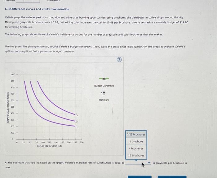 Solved 6 Indifference Curves And Utility Maximization