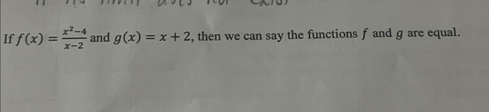 Solved If f(x)=x2-4x-2 ﻿and g(x)=x+2, ﻿then we can say the | Chegg.com