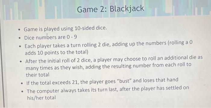 Solved - Game is played using 10-sided dice. - Dice numbers | Chegg.com