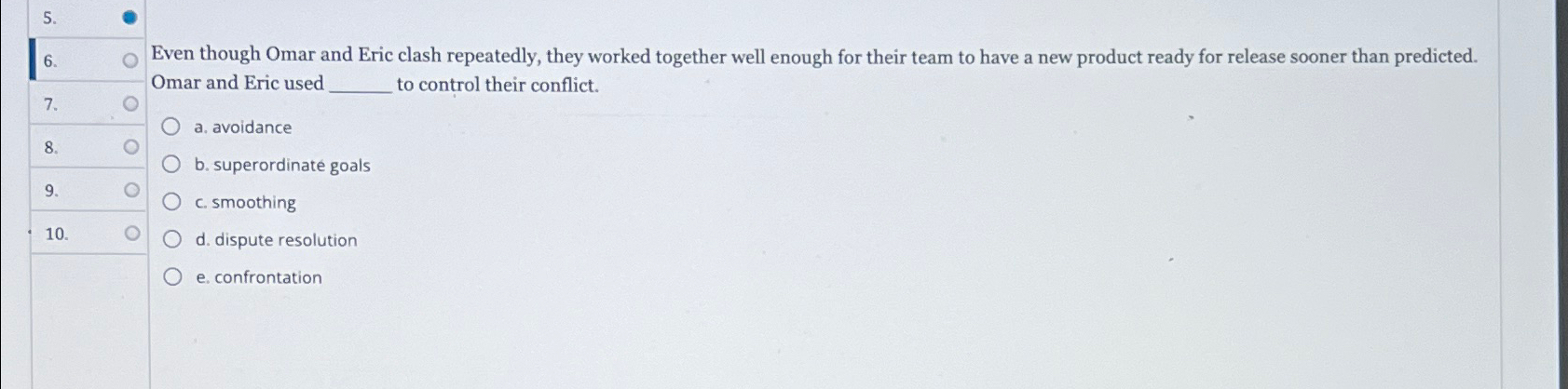 Solved Even though Omar and Eric clash repeatedly, they | Chegg.com