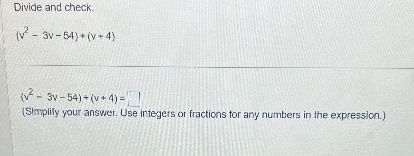 Solved Divide and | Chegg.com