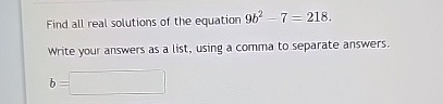 Solved Find all real solutions of the equation | Chegg.com