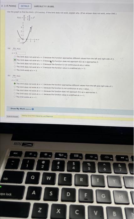 Solved h(n)=[−−2x]+x2 (a) limi→+∞ teies 4= The ime awein at | Chegg.com