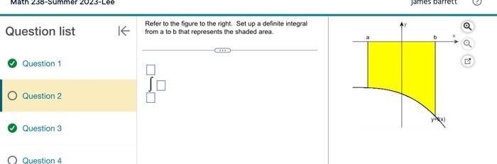 Solved Refer to the figure to the right. Set up a definite | Chegg.com