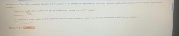 Solved me nudeus of which contact 4 prototherm, very una and | Chegg.com