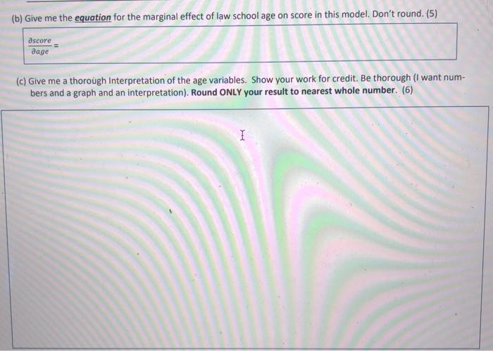 Solved 2. I used Stata to run an OLS regression to estimate | Chegg.com