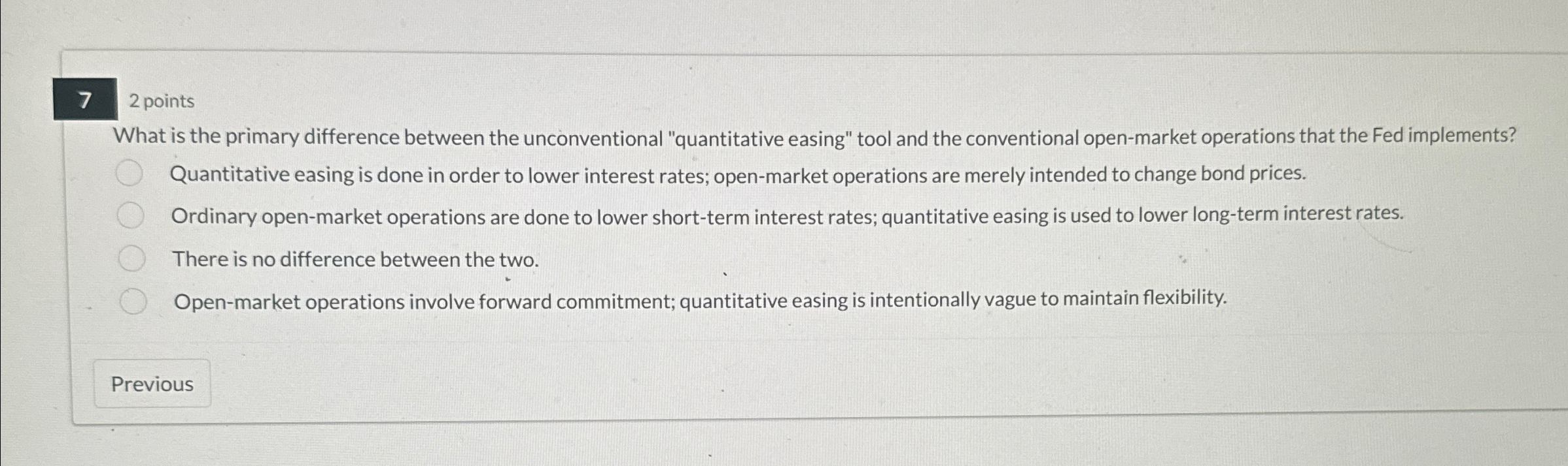 Solved 7 2 ﻿pointsWhat is the primary difference between the | Chegg.com