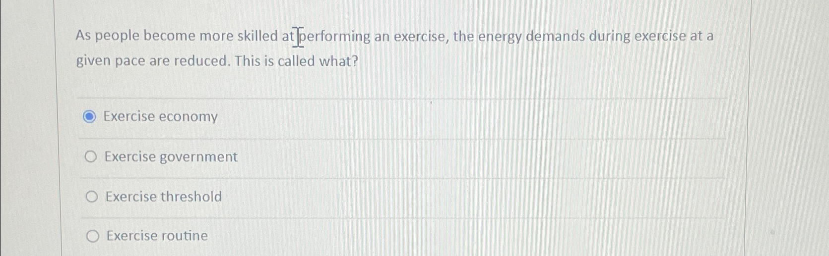 Solved As people become more skilled at [performing an | Chegg.com