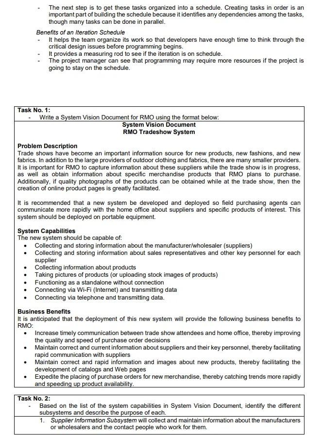 Solved Ridgeline Mountain Outfitters (RMO) Ridgeline | Chegg.com