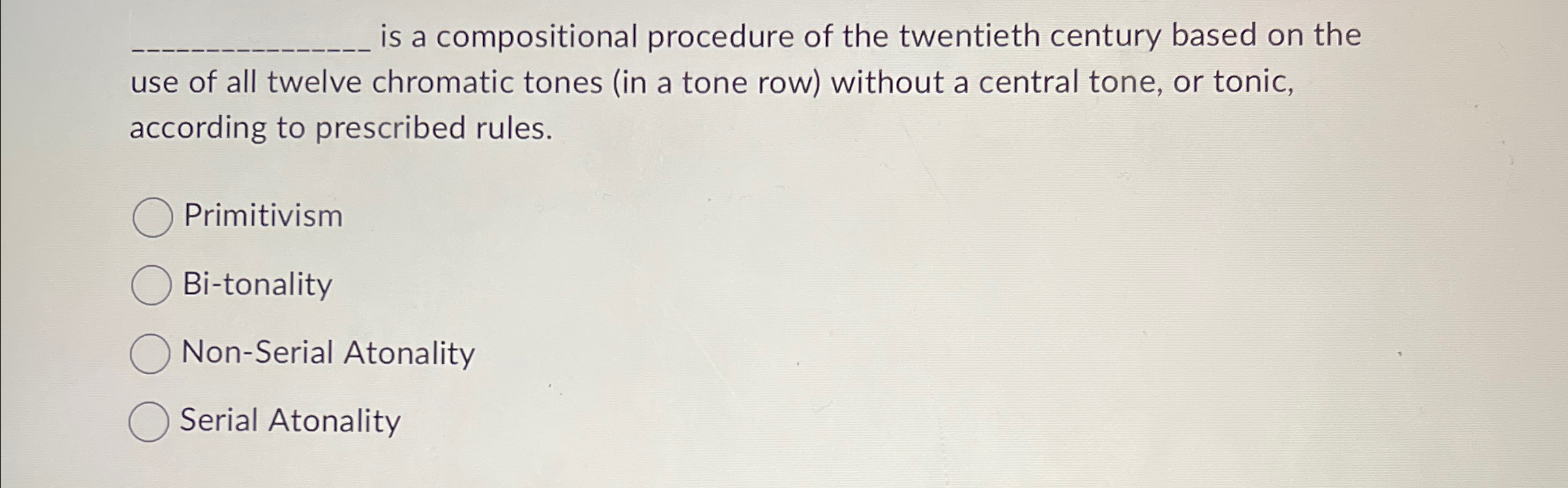 q, ﻿is a compositional procedure of the twentieth | Chegg.com