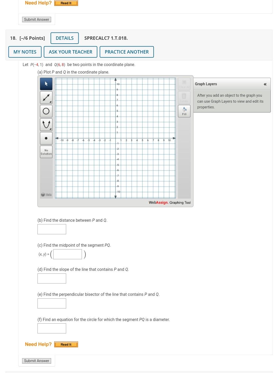Solved 18. [-/6 Points] MY NOTES ASK YOUR TEACHER Let | Chegg.com