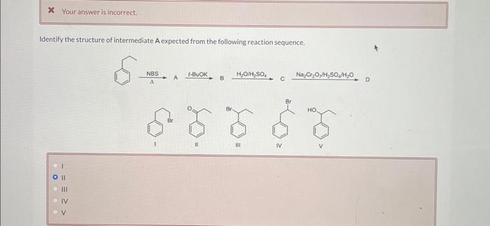 Solved Identify the structure of intermediate A expected | Chegg.com