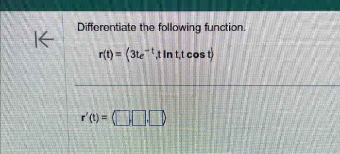 Solved Find both the vector equation and the parametric | Chegg.com