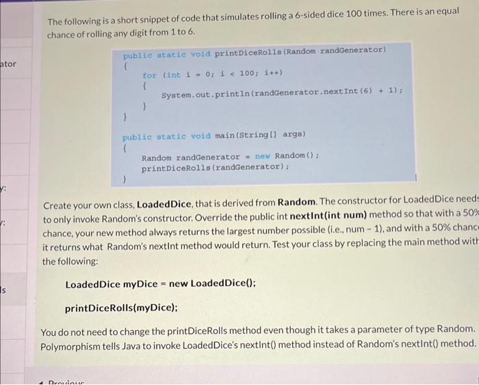 Solved The following is a short snippet of code that | Chegg.com