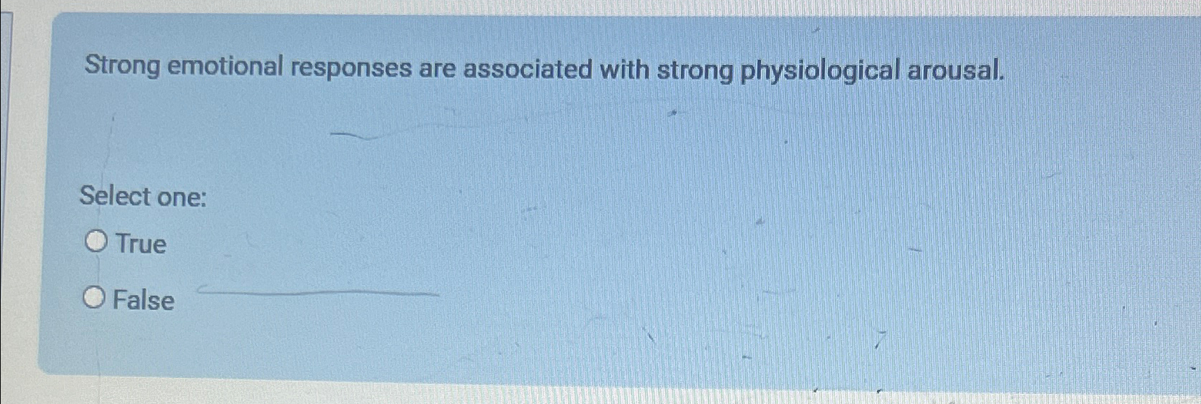 Solved Strong emotional responses are associated with strong | Chegg.com